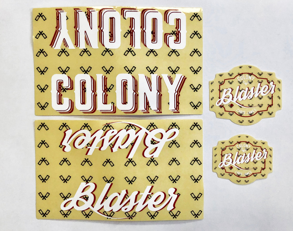 Colony Blaster BMX Frame Sticker Pack – Fufanu
